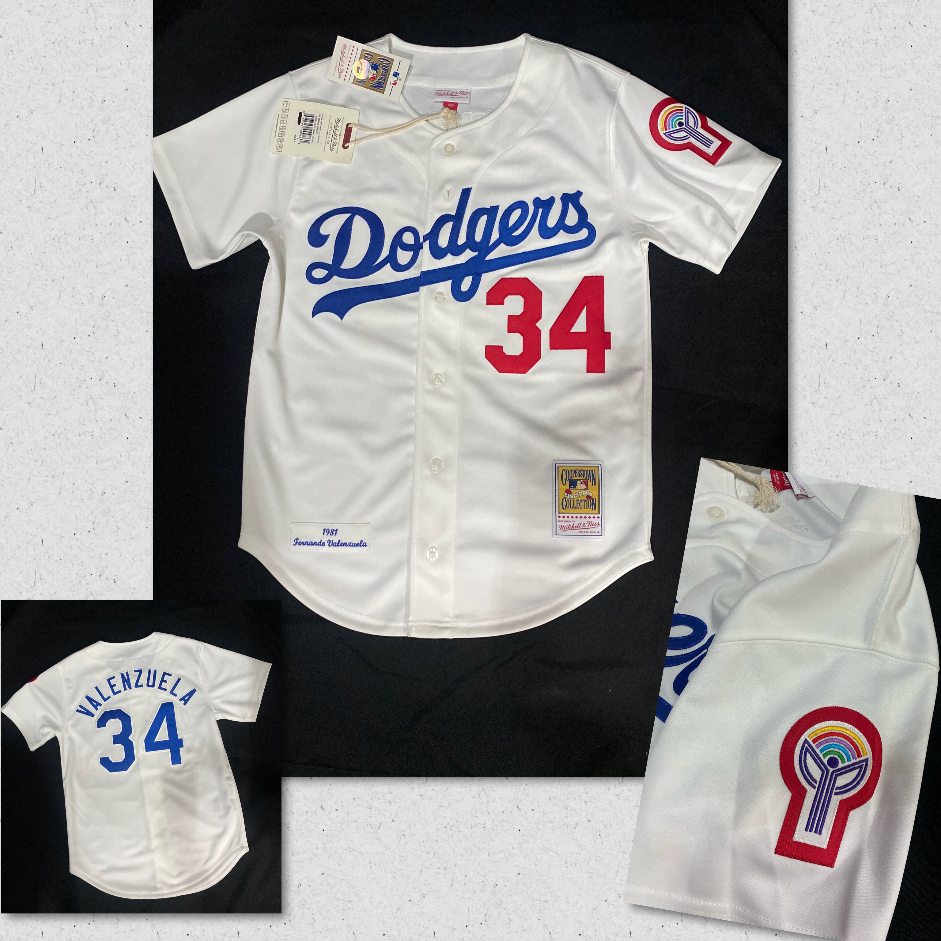 Los Angeles Dodgers MLB Mitchell & Ness Cooperstown Collection #34 Val ...
